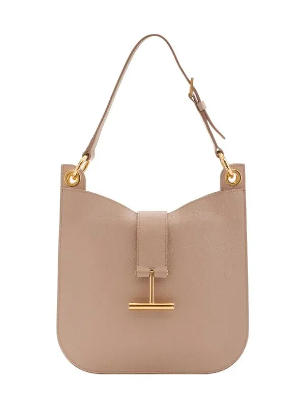 TOM FORD Small Tara Leather Top Handle Bag - 1j013 Light Beige