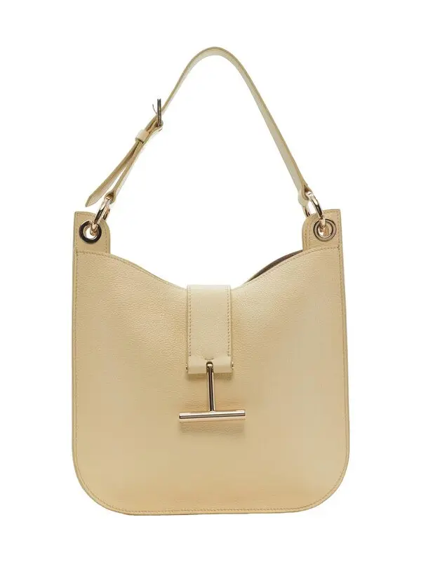 TOM FORD Small Tara Leather Top Handle Bag - Double Cream