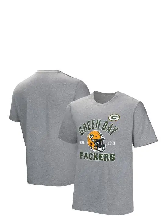 NFL Green Bay Packers Tackle Adaptive T-shirt - Gray