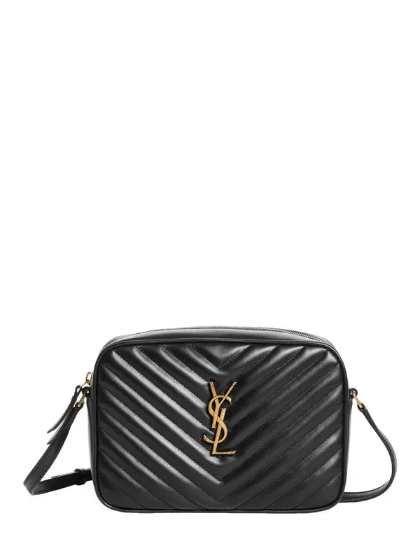 Saint Laurent Lou Leather Camera Bag - Black