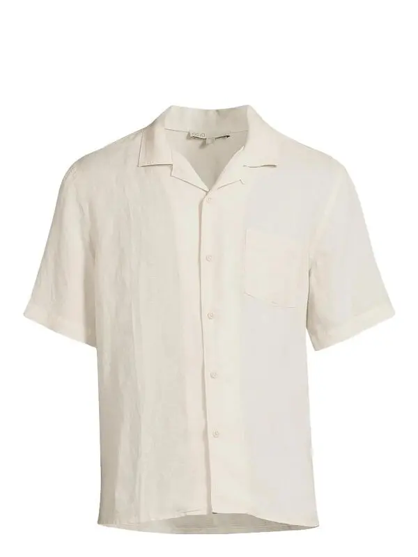 Onia Linen-blend Camp Shirt - Stone