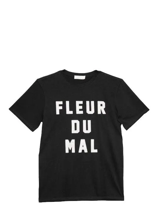 Fleur Du Mal Logo Tee - Black