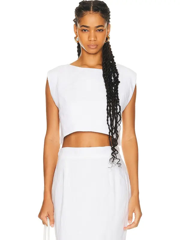 Posse Martina Crop Top - Ivory