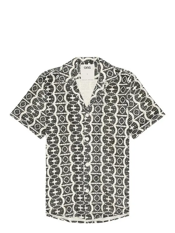 Oas Hypnotise Cuba Net Shirt - Black