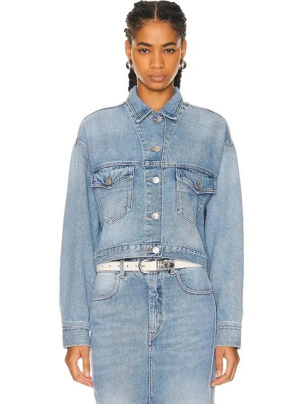 Isabel Marant Tadia Denim Jacket - Ice Blue