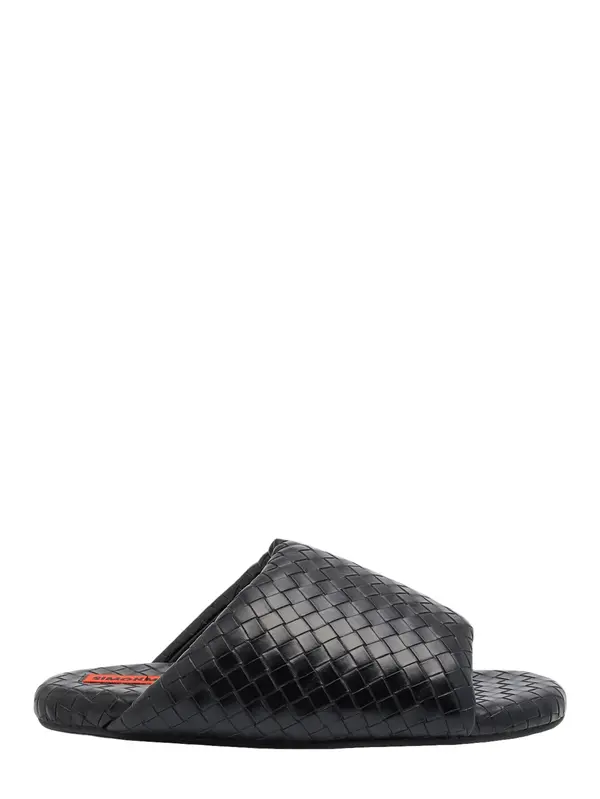 SIMONMILLER Bubble Vegan Woven Slide Sandals - Black
