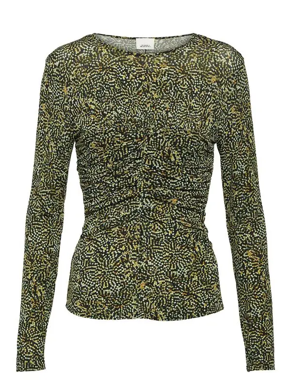 Isabel Marant Étoile Jalilagb Draped Jersey Top - Black