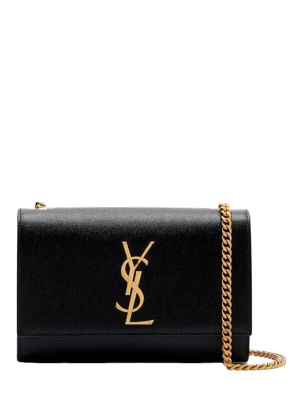 Saint Laurent Kate Small Leather Shoulder Bag - Black