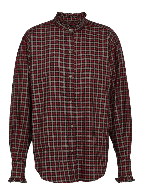 MARANT ETOILE Saoli Checked Cotton Poplin Shirt - Multicoloured