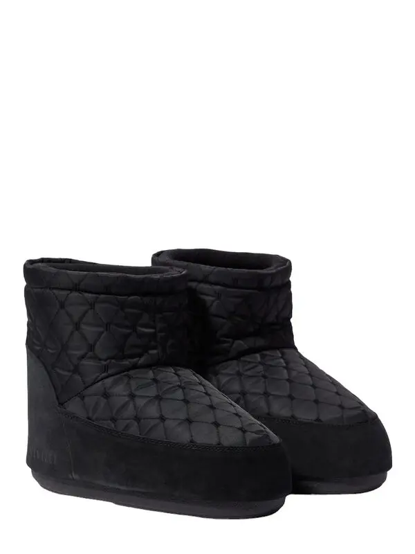Moon Boot Icon Low Quilted Snow Boots - Black