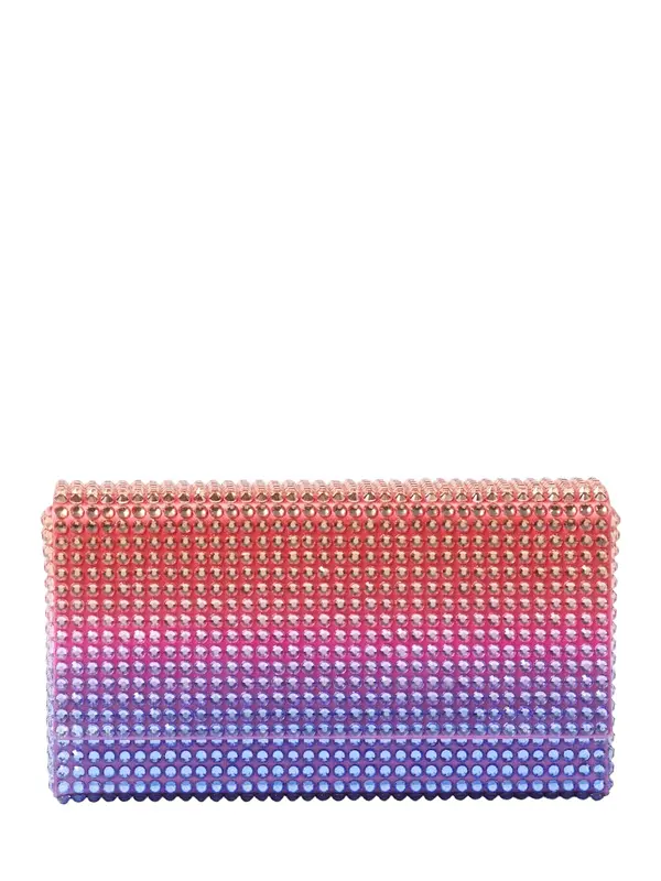 Amina Muaddi Super Amini Paloma Mini Embellished Clutch - Multicoloured