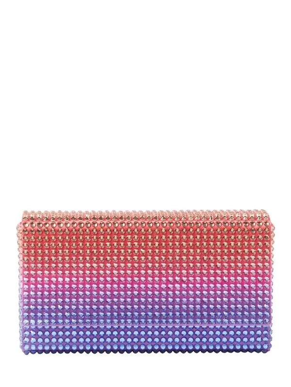 Amina Muaddi Super Amini Paloma Mini Embellished Clutch - Multicoloured