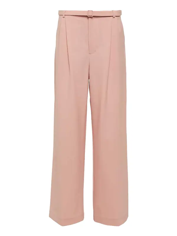 Sir The Label Dario Mid-rise Wide-leg Pants - Pink