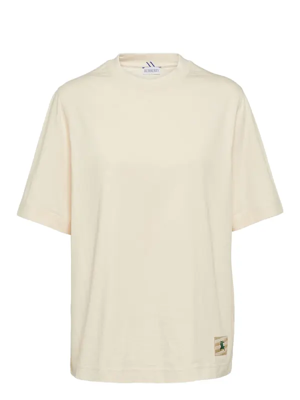 Burberry Ekd Cotton Jersey T-shirt - White