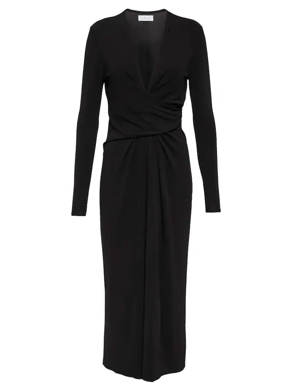Velvet By Graham & Spencer Eliana Jersey Midi Dress - Black