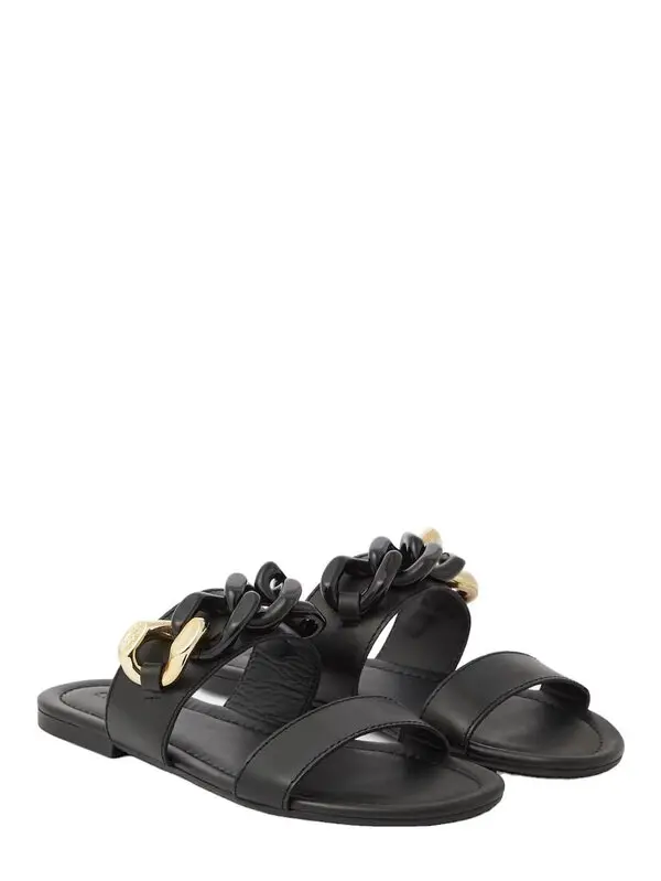 See By Chloé Lynette Leather Sandals - Black