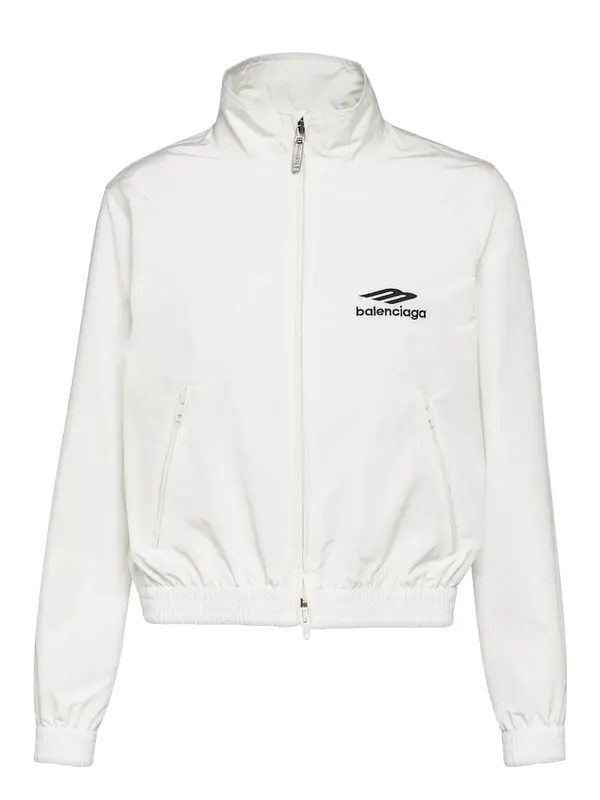 Balenciaga 3b Sports Icon Track Jacket - White