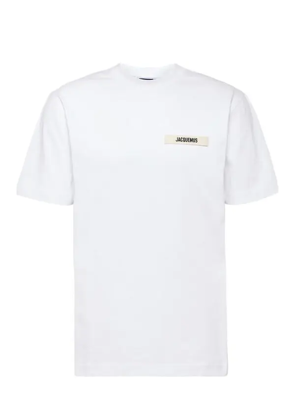 Jacquemus Le T-shirt Gros Grain Cotton T-shirt - White