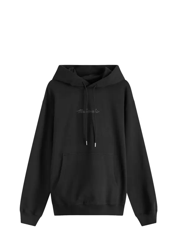 MAHARISHI Embroidered Popover Hoodie - Black