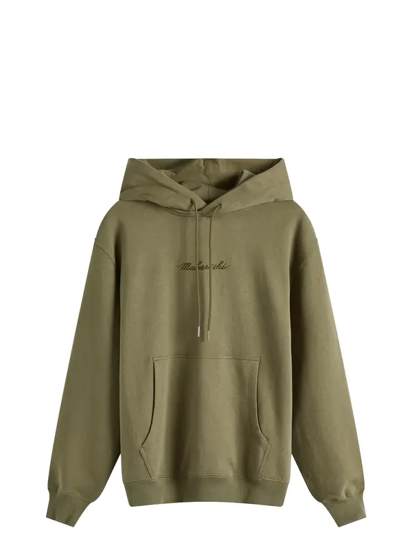 MAHARISHI Embroidered Popover Hoodie - Olive