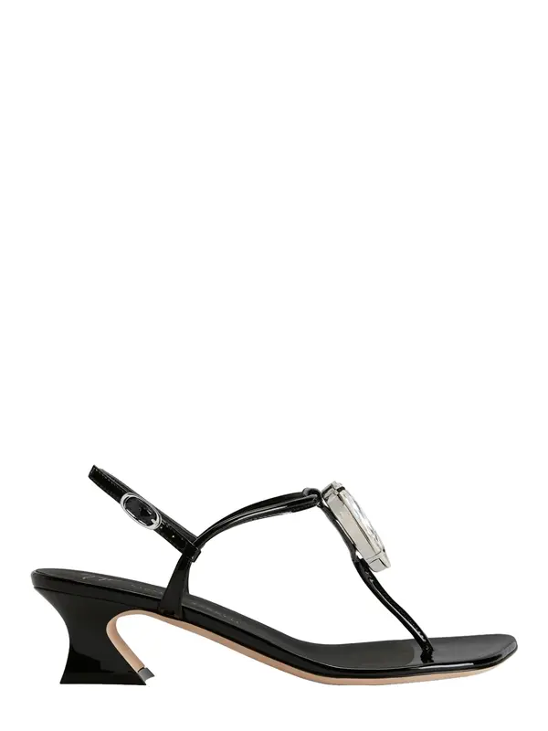 GIUSEPPE ZANOTTI 45mm Anthonia Rhinestone-embellished Sandals - Black