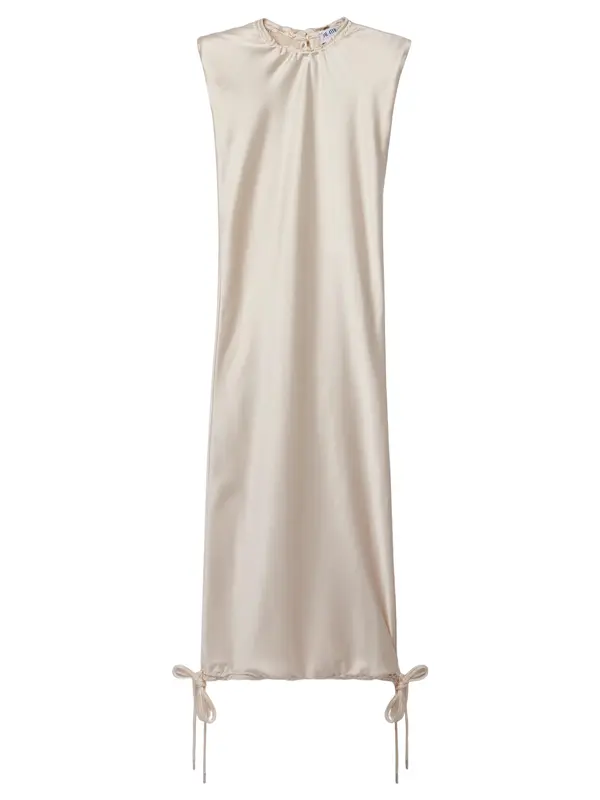 Attico Open-back Midi Dress - Off-white