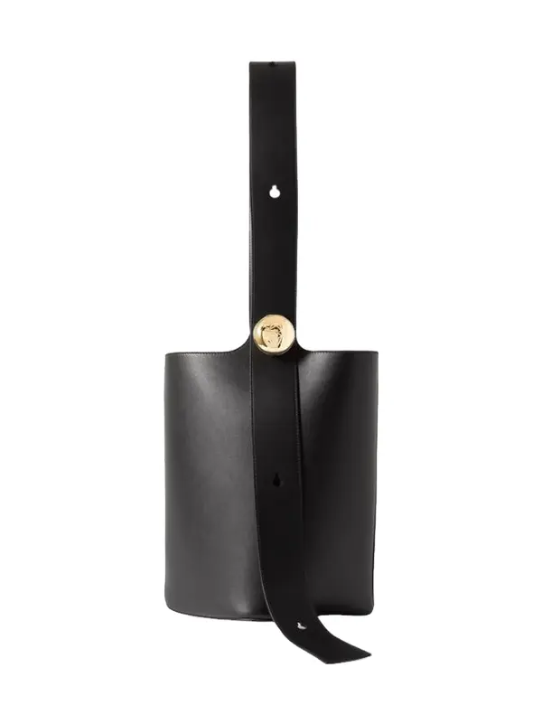 Loewe Pebble Leather Bucket Bag - Black
