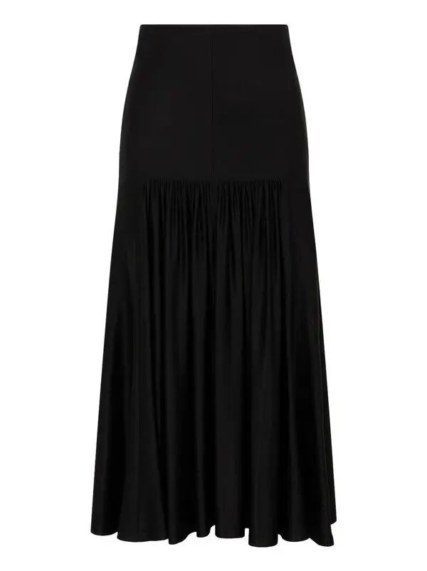 Rabanne Button-embellished Draped Skirt - Black