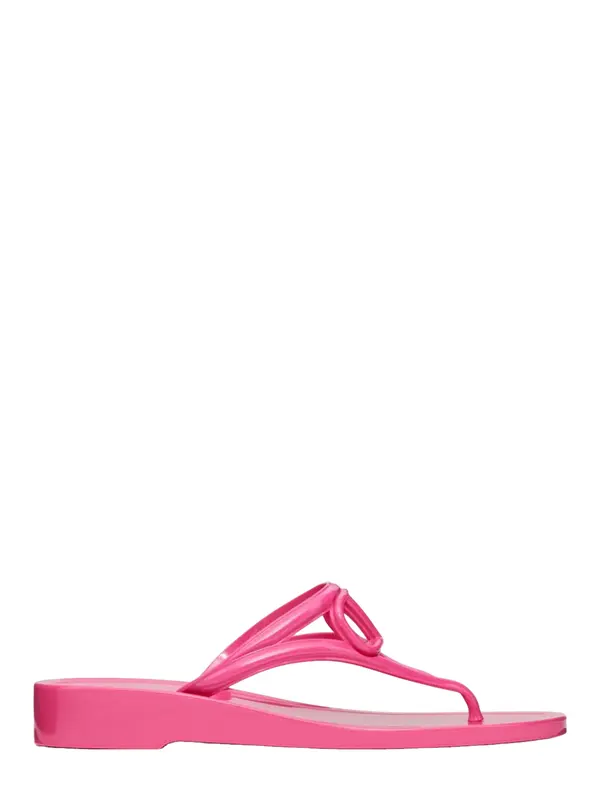 Valentino Garavani Vlogo Signature Thong Sandals - Pink