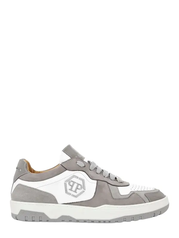 Philipp Plein Hexagon Panelled Low-top Sneakers - White
