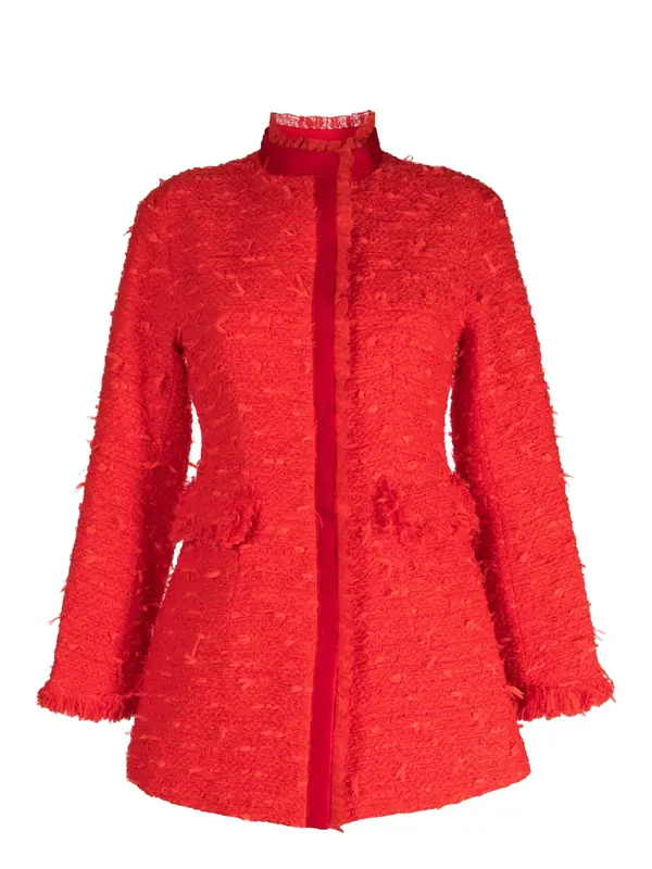 Shiatzy Chen Tweed Jacket - Red