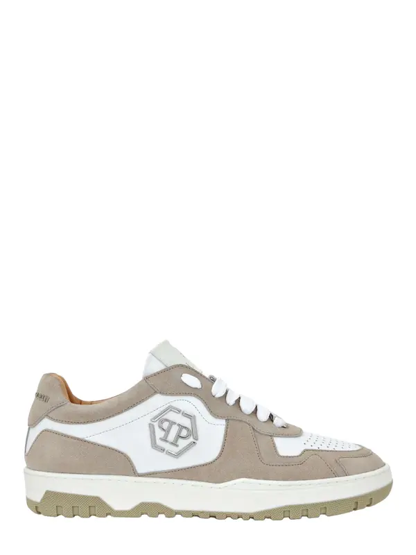 Philipp Plein Hexagon Panelled Low-top Sneakers - Neutrals