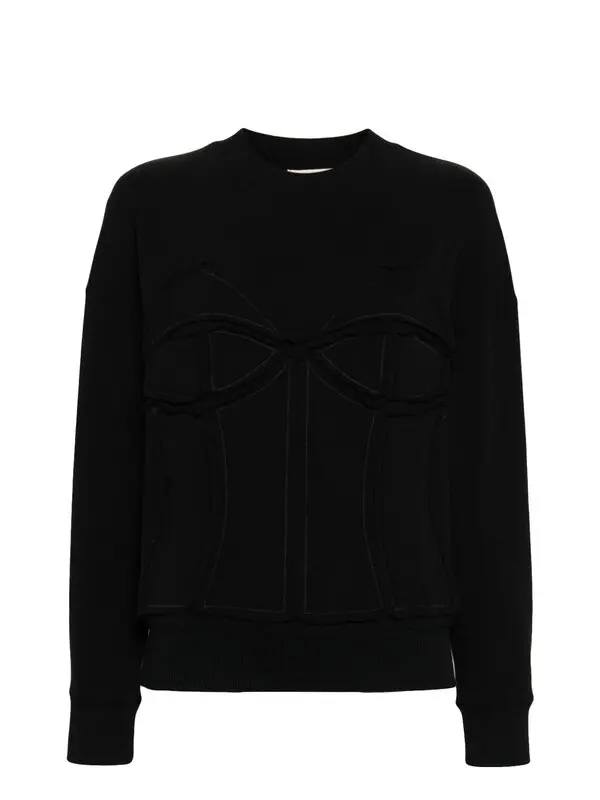 MURMUR Deconstructed Longsleeved Sweatshirt - Black