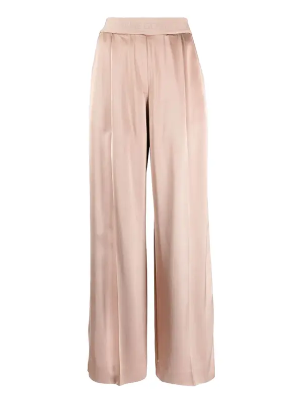 Stine Goya Ciara Logo-waistband Satin Trousers - Pink
