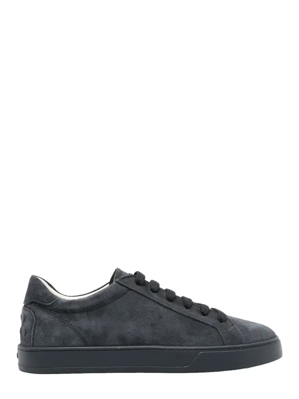 TOD'S Logo-embossed Suede Sneakers - Black