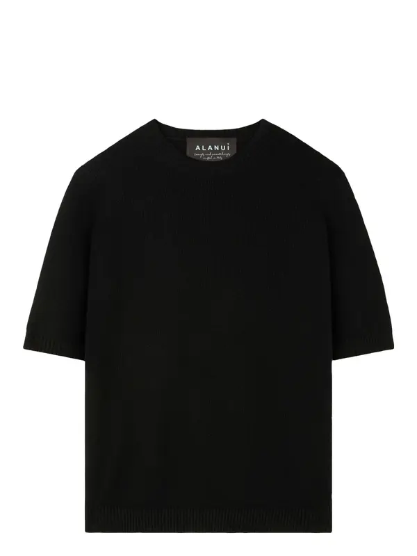 Alanui Finest Knit Crew-neck T-shirt - Black