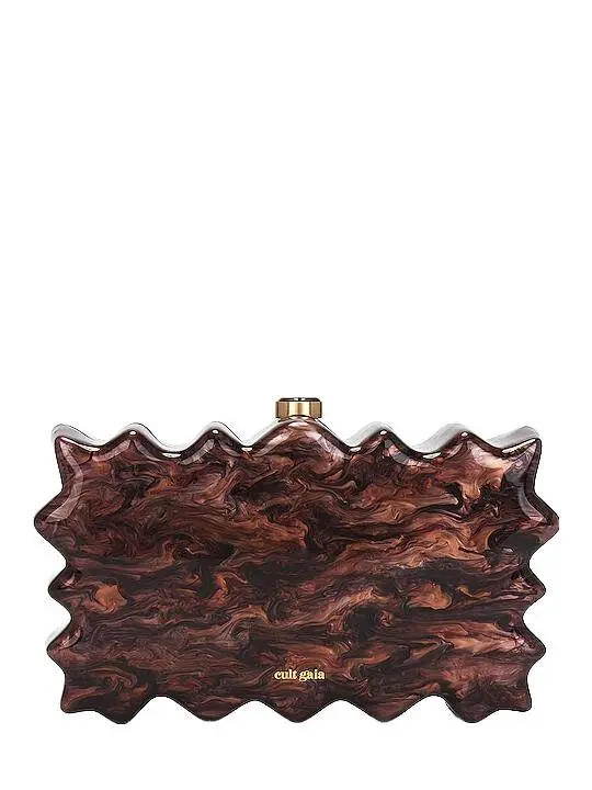Cult Gaia Paloma Clutch - Bronze