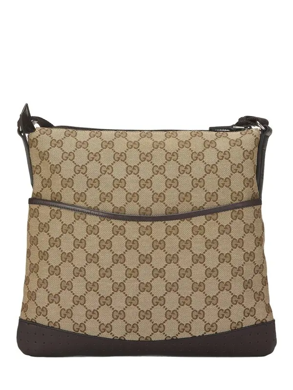 Gucci Original Gg Pocket Messenger Bag - Brown