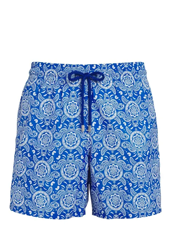 Vilebrequin Turtle Print Mahina Swim Shorts - Blue