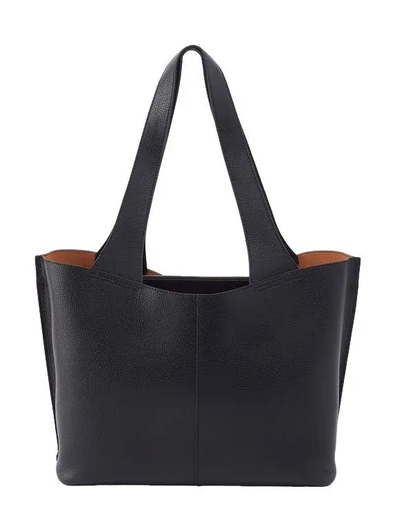Hobo Vida Leather Tote - Black Biscuit