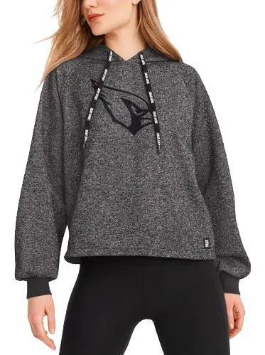 Dkny Arizona Cardinals Debbie Dolman Raglan Pullover Hoodie - Black