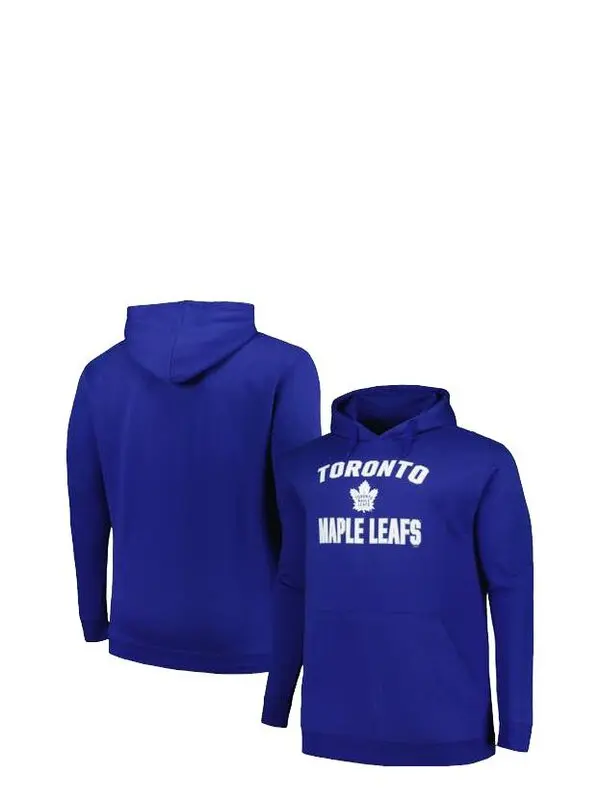Profile Toronto Maple Leafs Arch Over Logo Pullover Hoodie - Blue