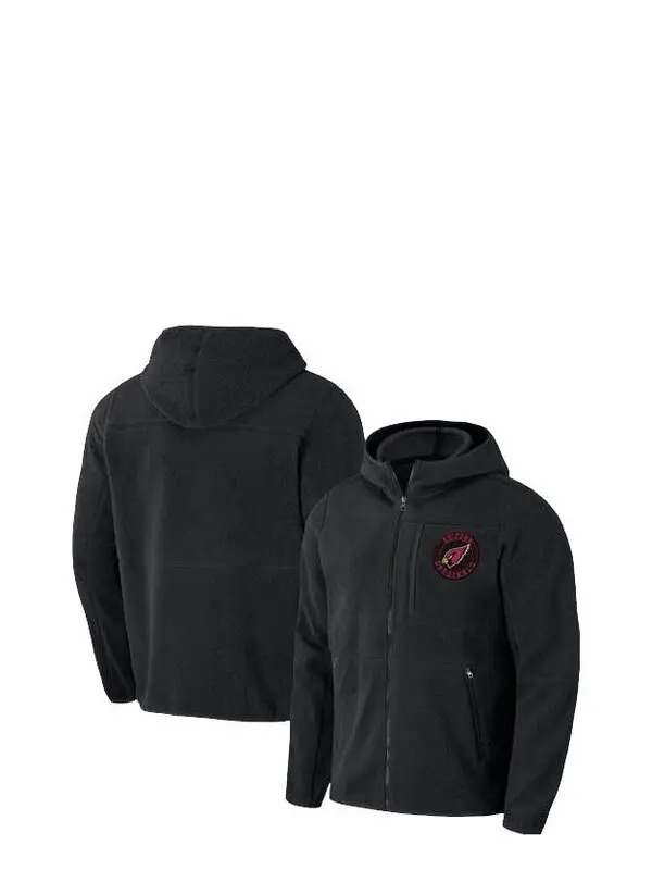 NFL X DARIUS RUCKER Collection Arizona Cardinals Sherpa Full-zip Hoodie - Black