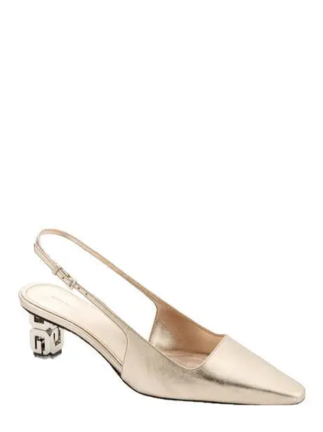 Givenchy G-cube Slingback Pump - Dusty Gold