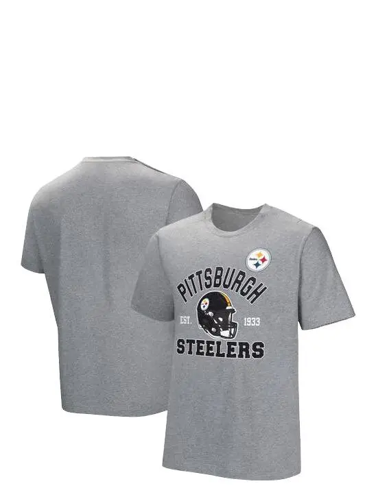 NFL Pittsburgh Steelers Tackle Adaptive T-shirt - Gray
