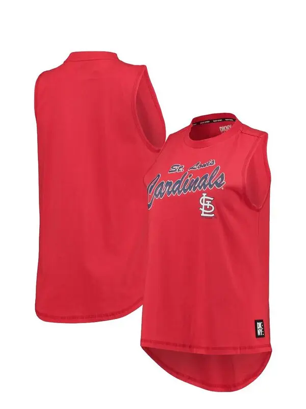Dkny St. Louis Cardinals Sleeveless Crewneck Tank Top - Red