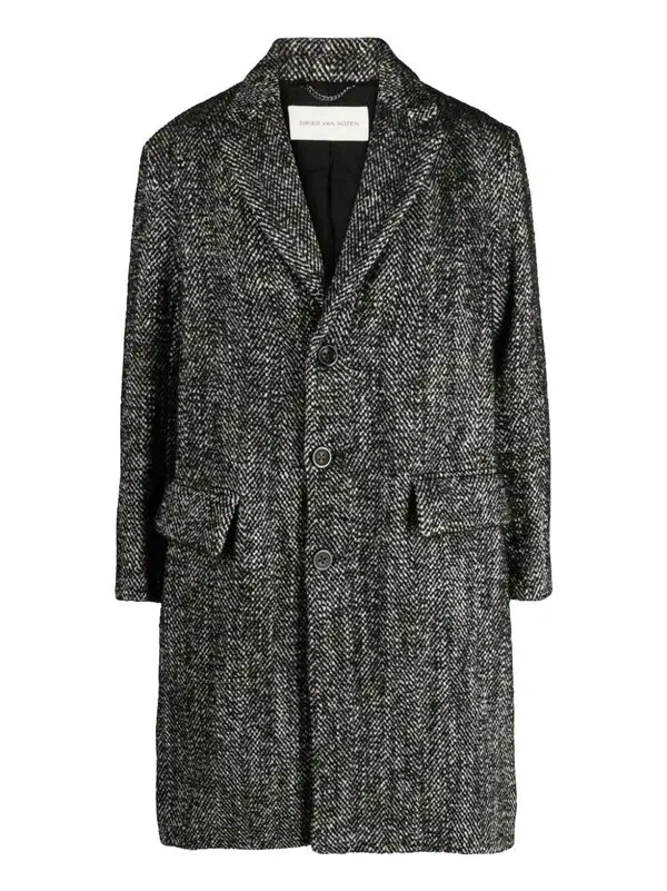 Dries Van Noten M.w. Coat 00110-rusty 7059 - Black