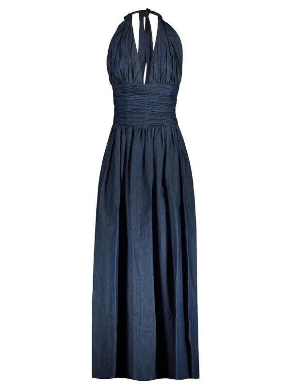 Rochas Maxi Dress - Blue