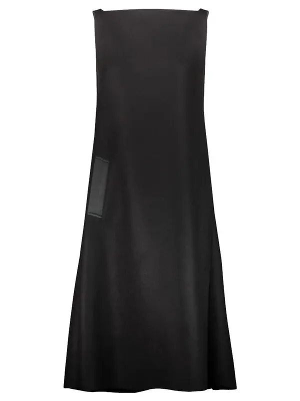 MAISON MARGIELA Icon Felt Cape Dress - Black