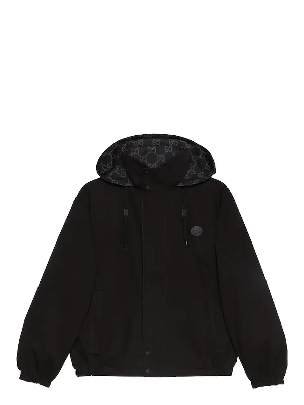 Gucci Reversible Gg Ripstop Nylon Jacket - Black